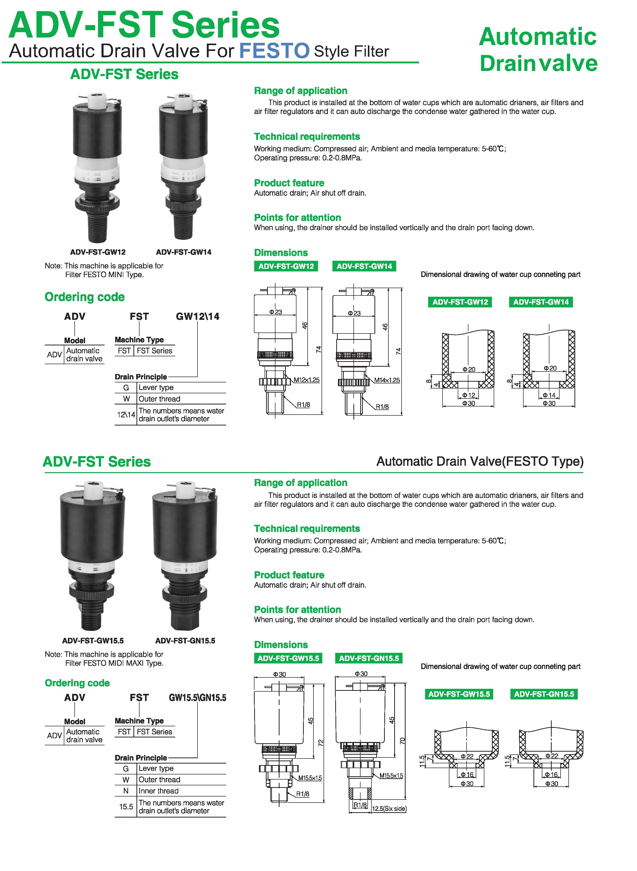 ADV-FST Series Automatic Drain Valve - Buy ADV-FST Series Automatic ...